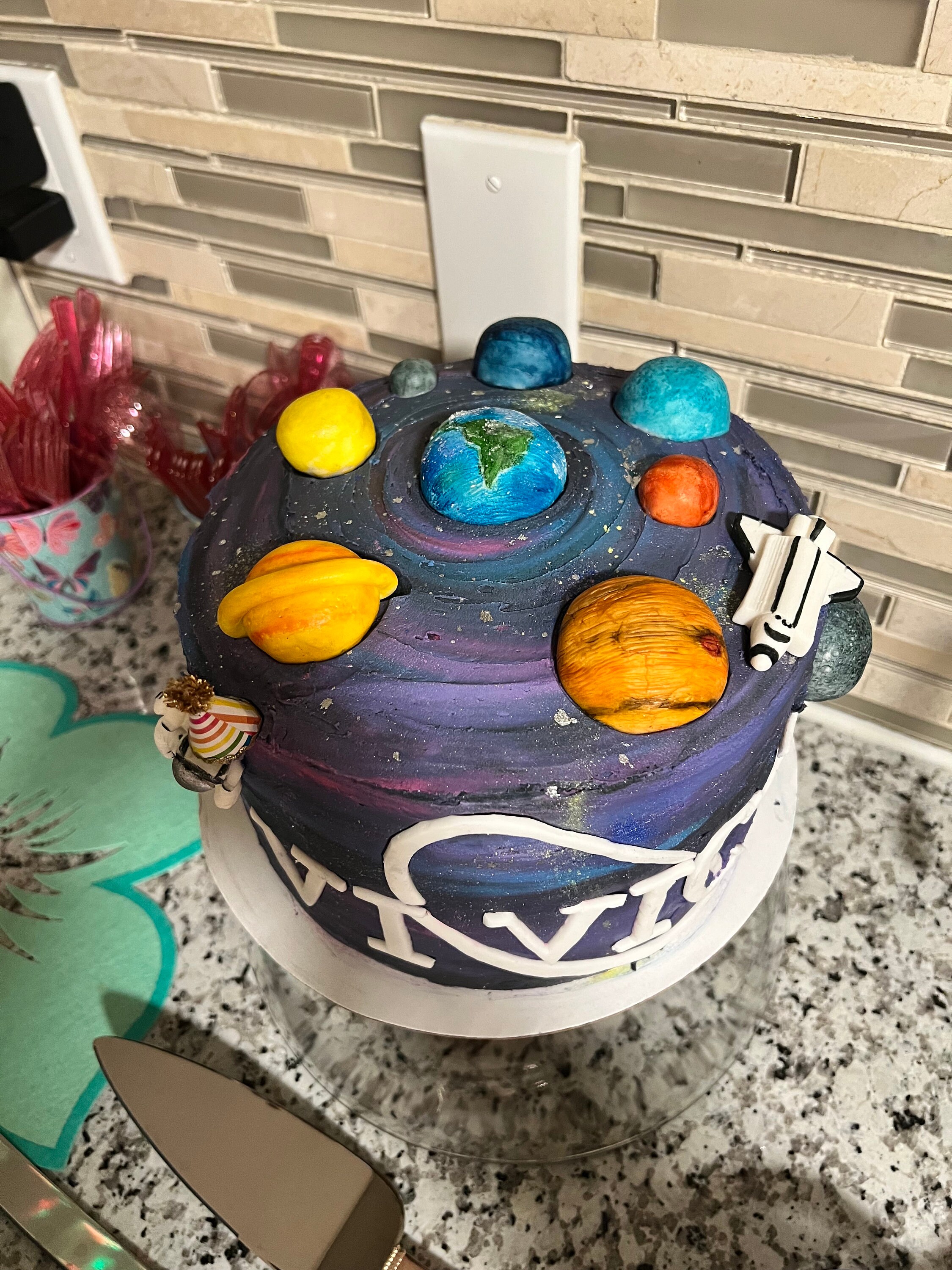 Fondant Cake Toppers NASA Space Planets Galaxy - Etsy