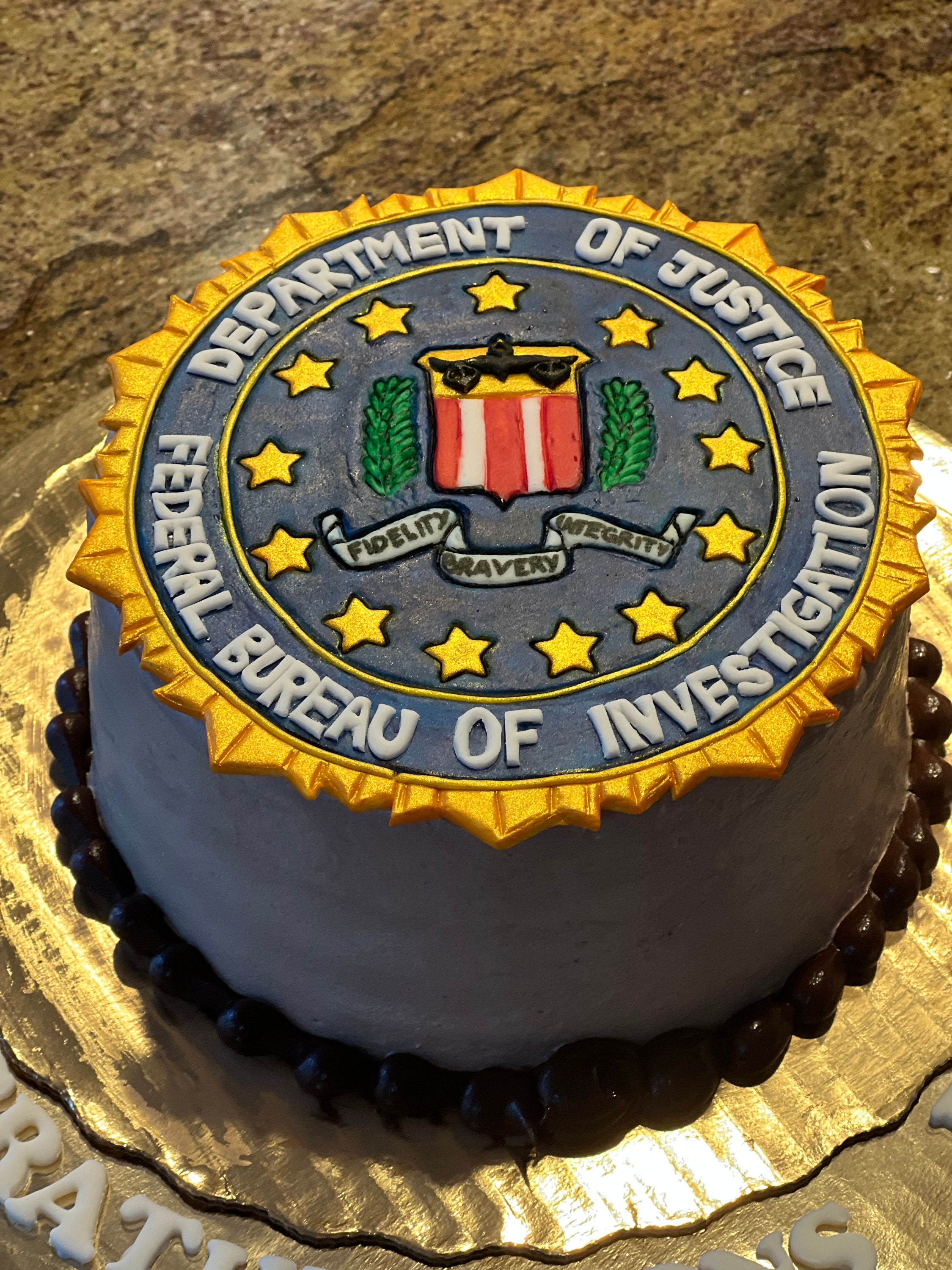 FBI Cake Topper for Him Personalized Cake Topper for Men - Etsy