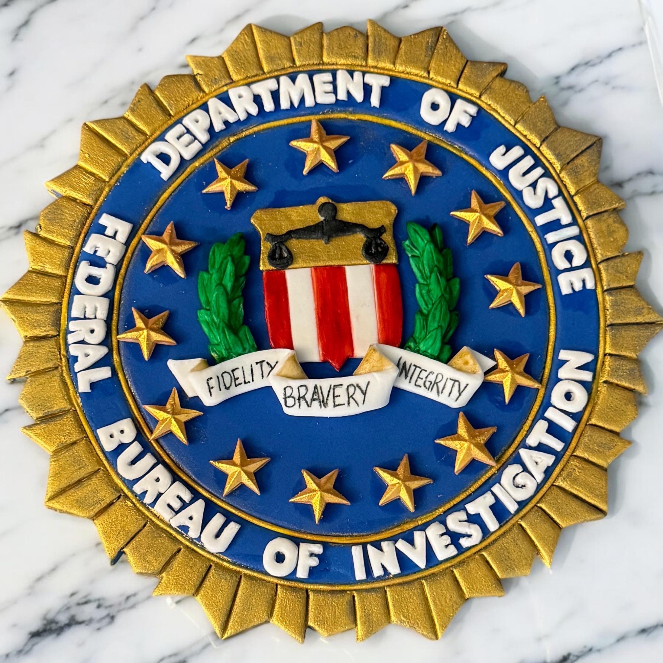 FBI Cake Topper for Him Personalized Cake Topper Federal Cake Decor - Etsy