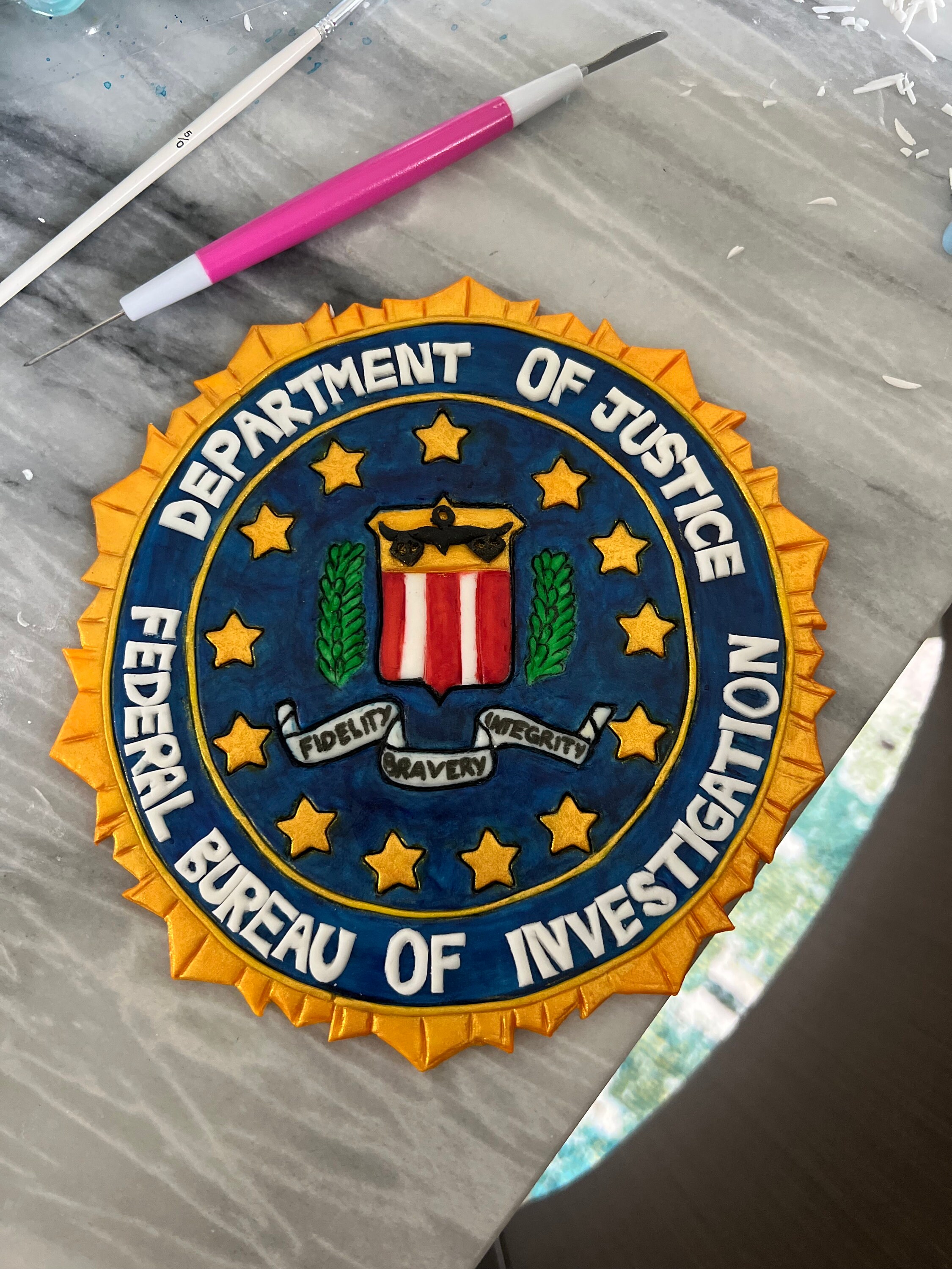 FBI Cake Topper for Him Personalized Cake Topper for Men - Etsy