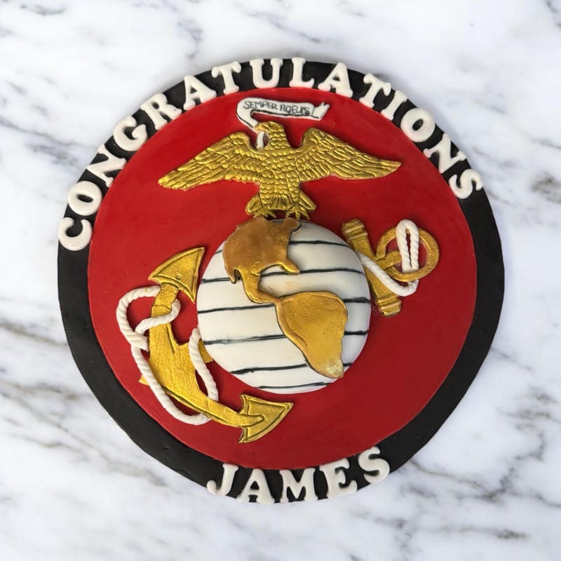 Marine Cake Topper - Etsy