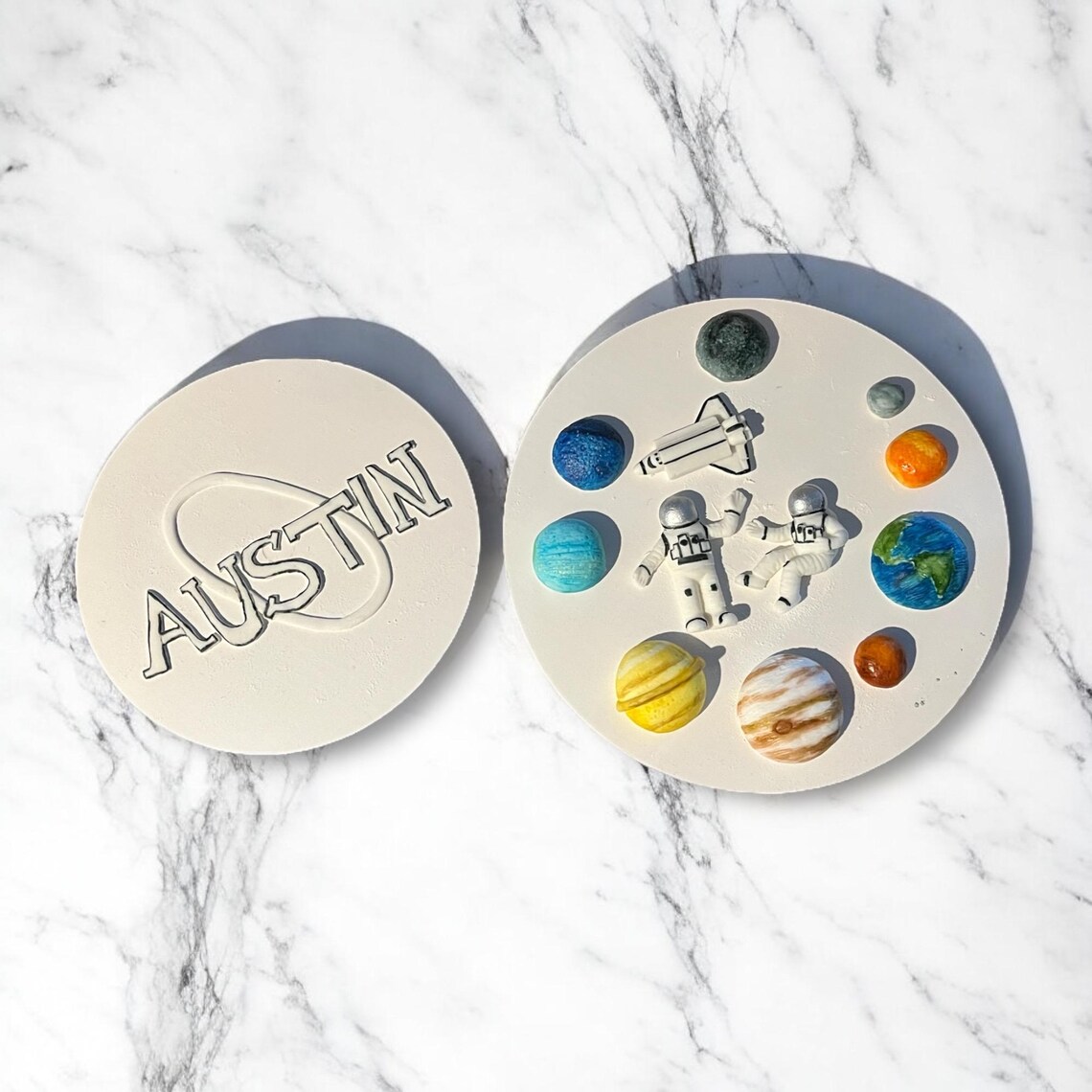 Fondant Cake Toppers NASA Space Planets Galaxy Cake Decorations ...