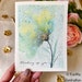 Hand Painted Card, Watercolor Greeting, Original Artwork, Blue Flowers ...