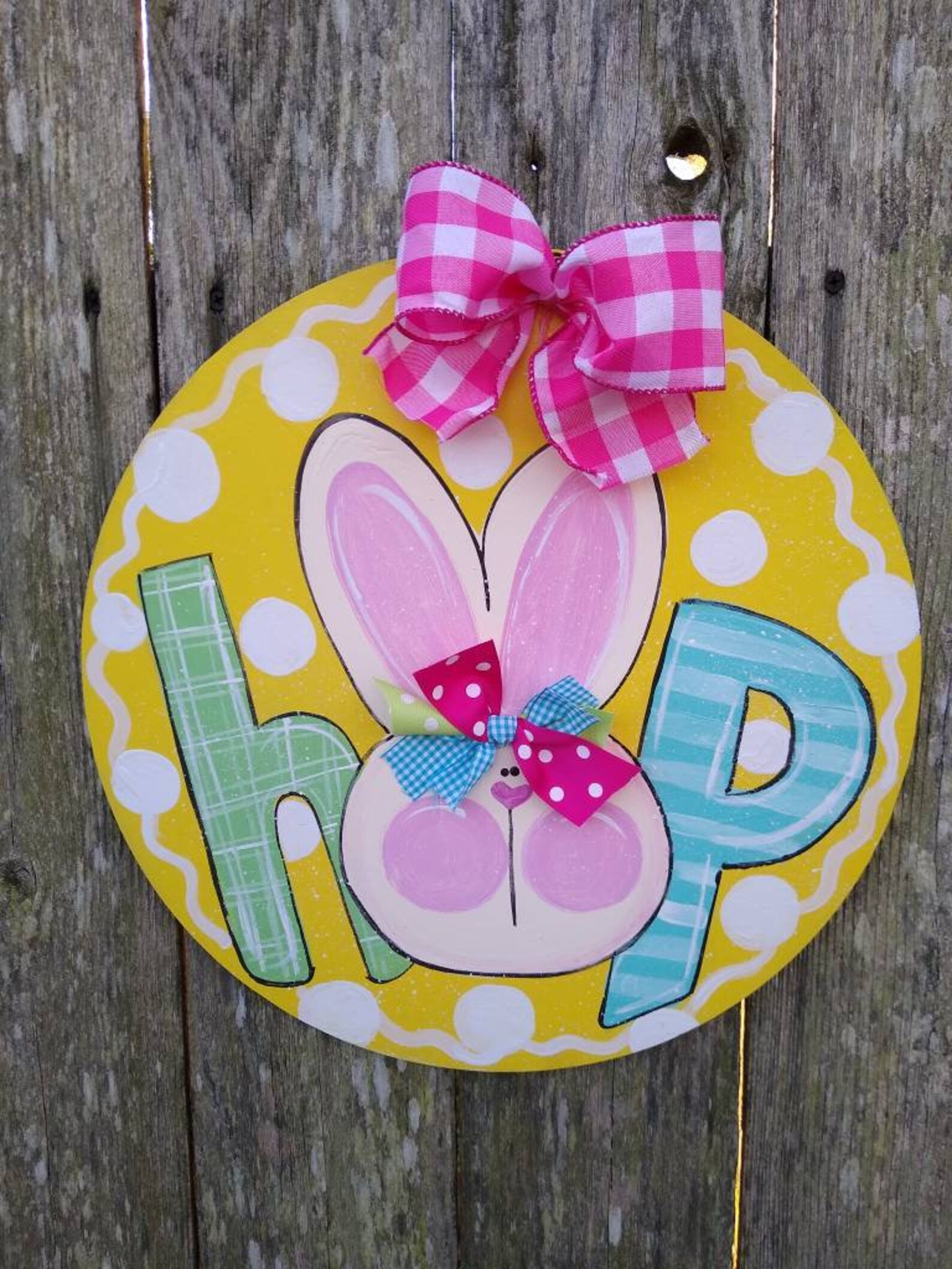 Easter Door Hanger Easter Decor Bunny Door Hanger Wood Door - Etsy
