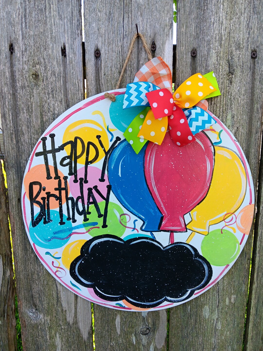 Birthday Door Hanger, Birthday Decor, Party Decor, Farmhouse Decor ...