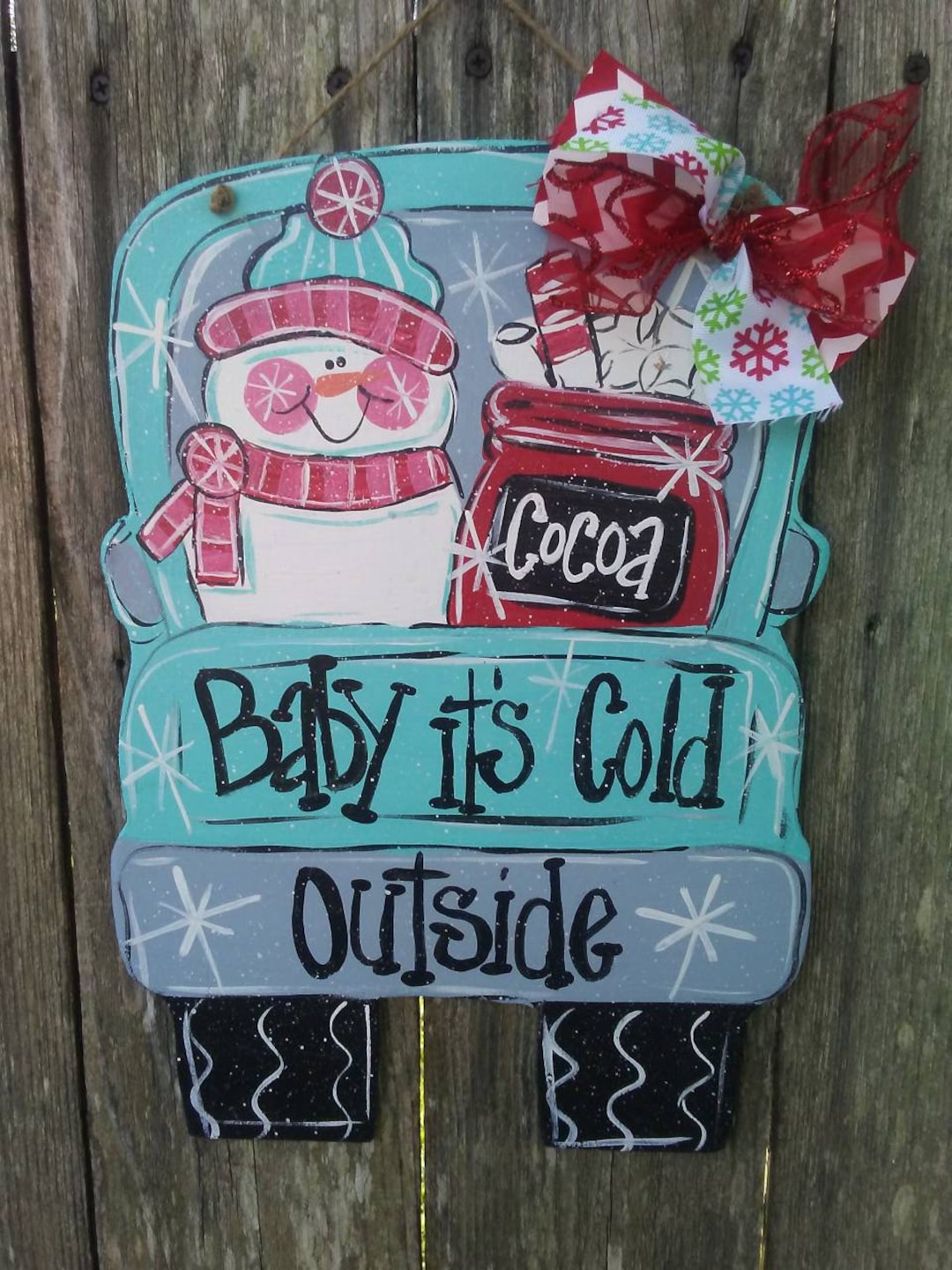 Winter Door Hanger, Winter Decor, Snowman Door Hanger, Snowman Decor ...