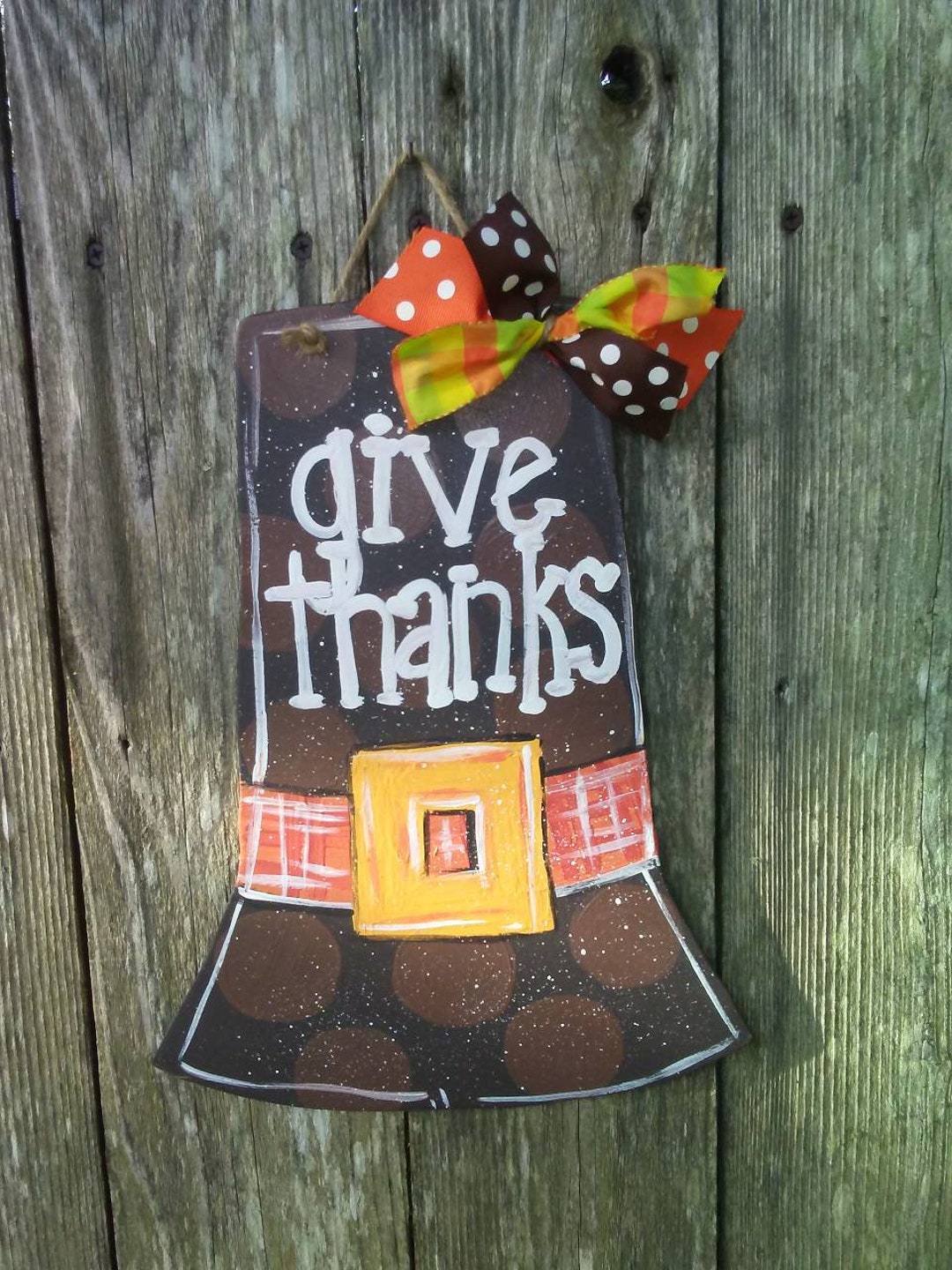 Pilgrim Hat Door Hanger, Door Hanger, Thanksgiving Door Hanger ...
