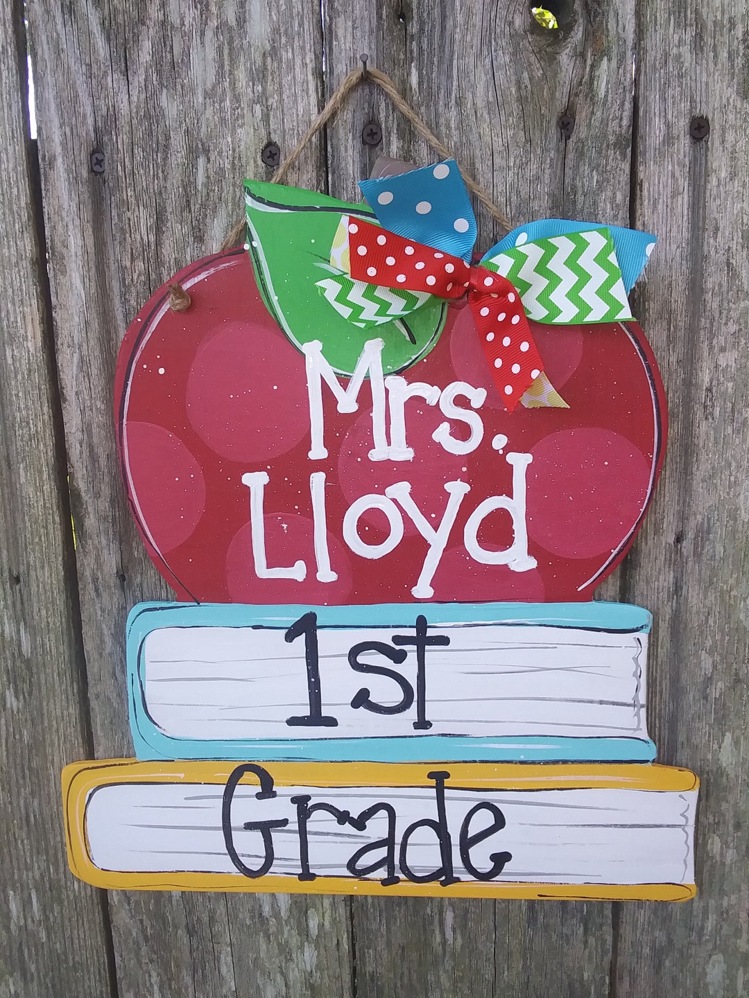 Teacher Door Hanger, Classroom Door Hanger, Personalized Door Hanger ...