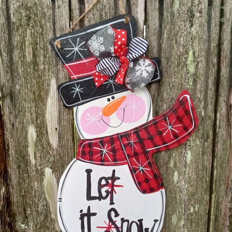 Winter Door Decor - Etsy