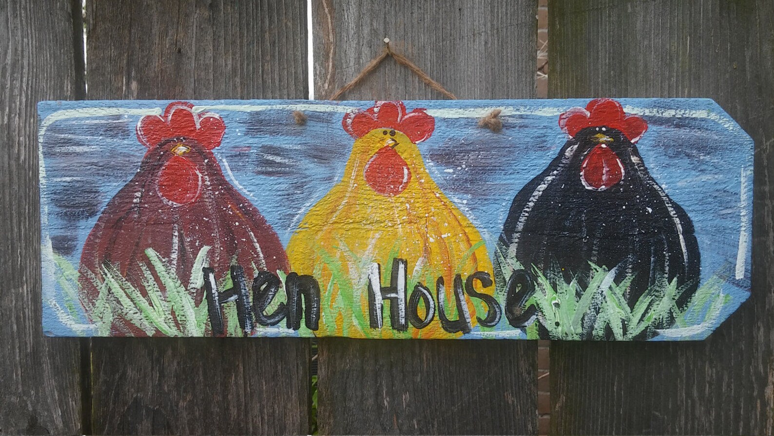 Hen House Wood Sign Rooster Decorkitchen Sign Kitchen | Etsy