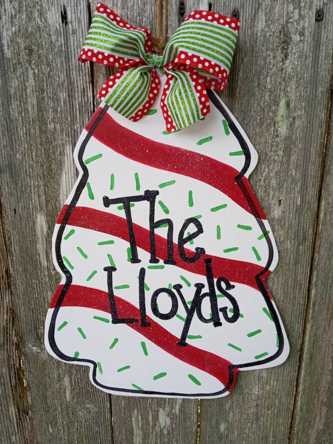Christmas Door Hanger Christmas Decor Christmas Tree Door Etsy