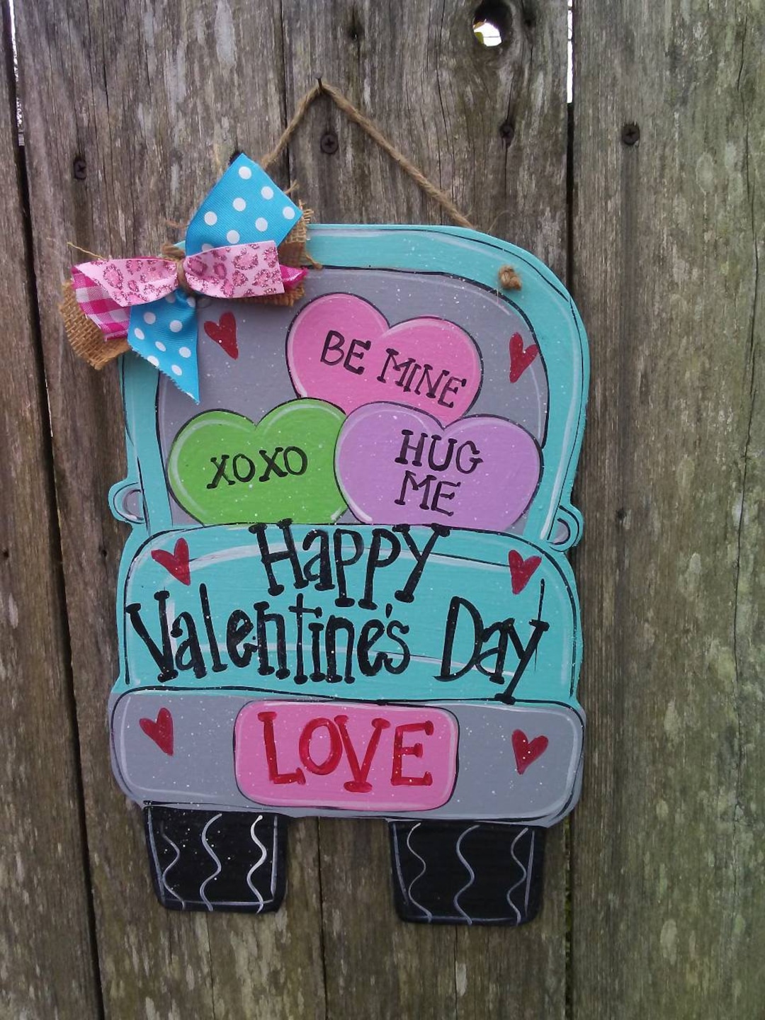 Valentine Door Hanger, Valentine Decor, Door Hanger, Valentine Truck ...