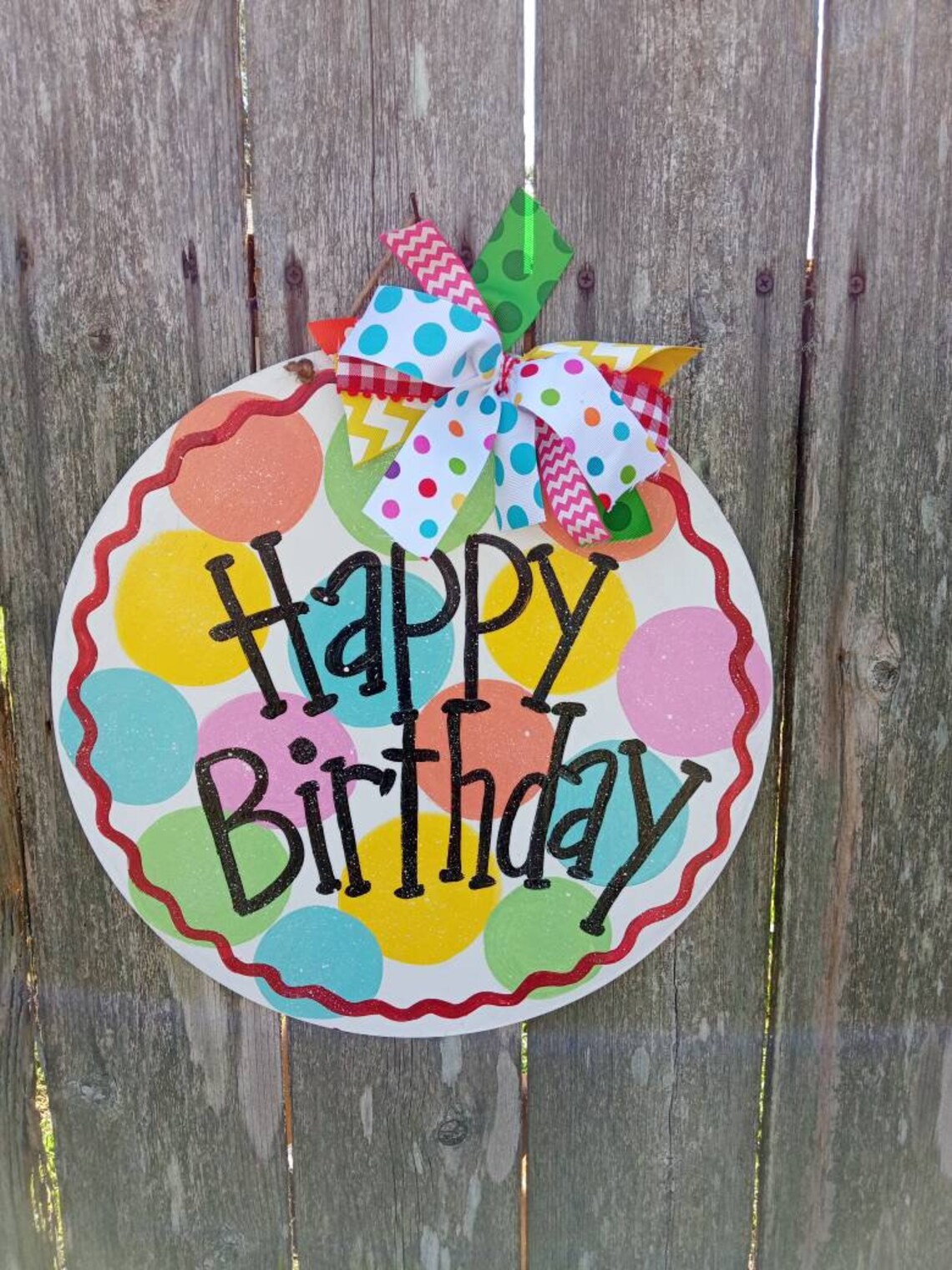 Happy Birthday Door Hanger, Birthday Party Decor, Party Decor,wood Door ...