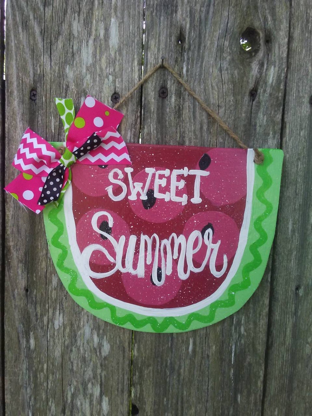 Summer Door Hanger Watermelon Door Hanger Summer Decor Sweet Summer