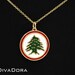 14K Solid Gold Lebanese Flag Necklace, Enamel Lebanon Flag, Patriotic ...