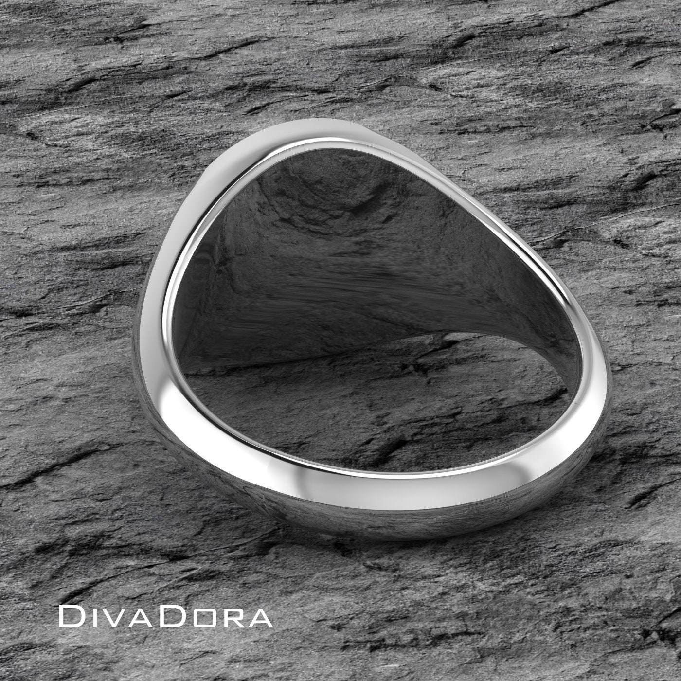 Chinese Symbol Silver Signet Ring, Multiple Symbols Available, Free ...