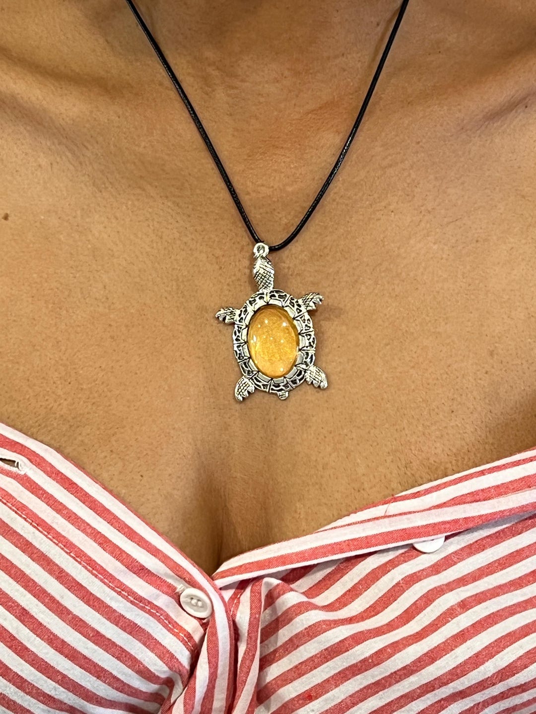 Golden, Emerald, Ocean Shellback Necklaces - Etsy