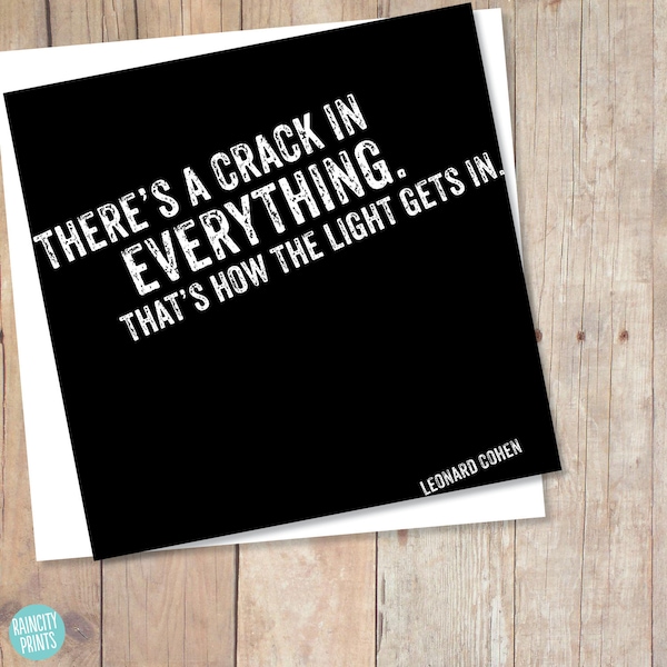 Crack Card - Etsy