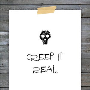 Creep It Real Printable Halloween Decor. Instant Download 2 Creep It ...