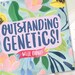 New Baby Congratulations Card. Outstanding Genetics New Baby Card ...