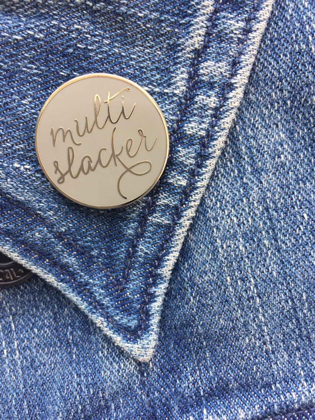 Multislacker Enamel Pin. Nerd Enamel Pin, Fierce Enamel Pin. Grey and ...