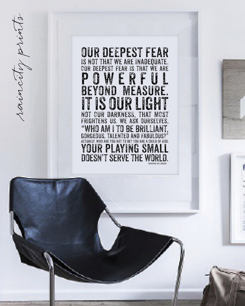Inspirational Art. Powerful Beyond Measure Art Print. Marianne ...
