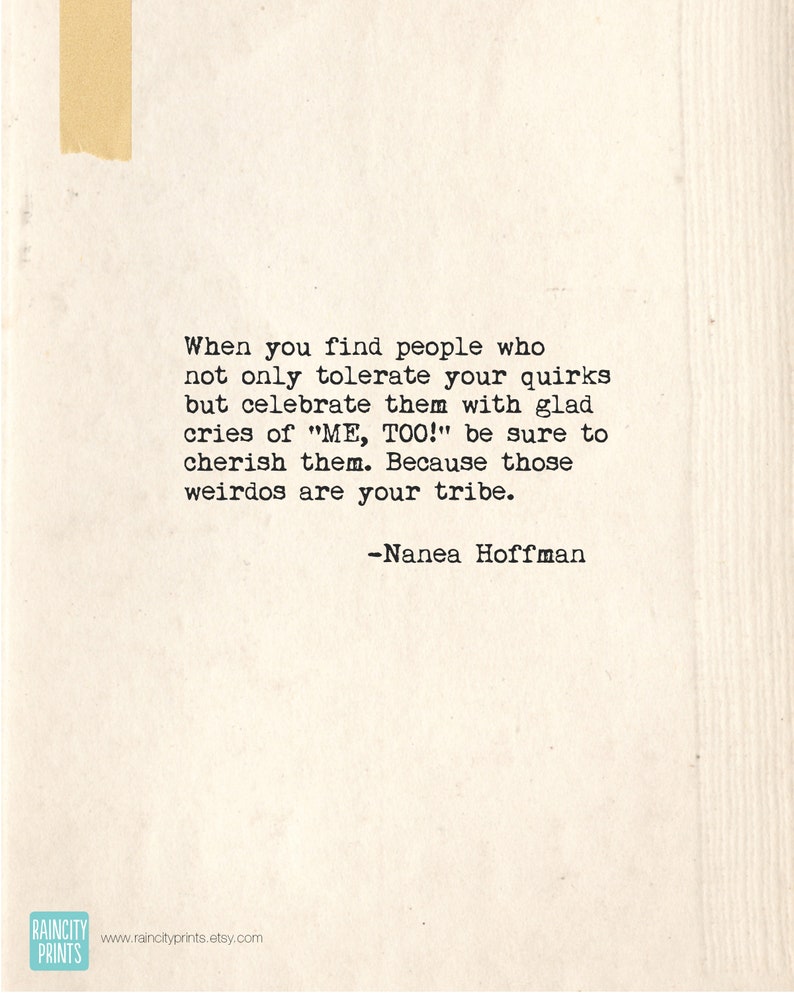 Your Tribe Inspirational Art Print. Nanea Hoffman Quote Wall - Etsy Canada