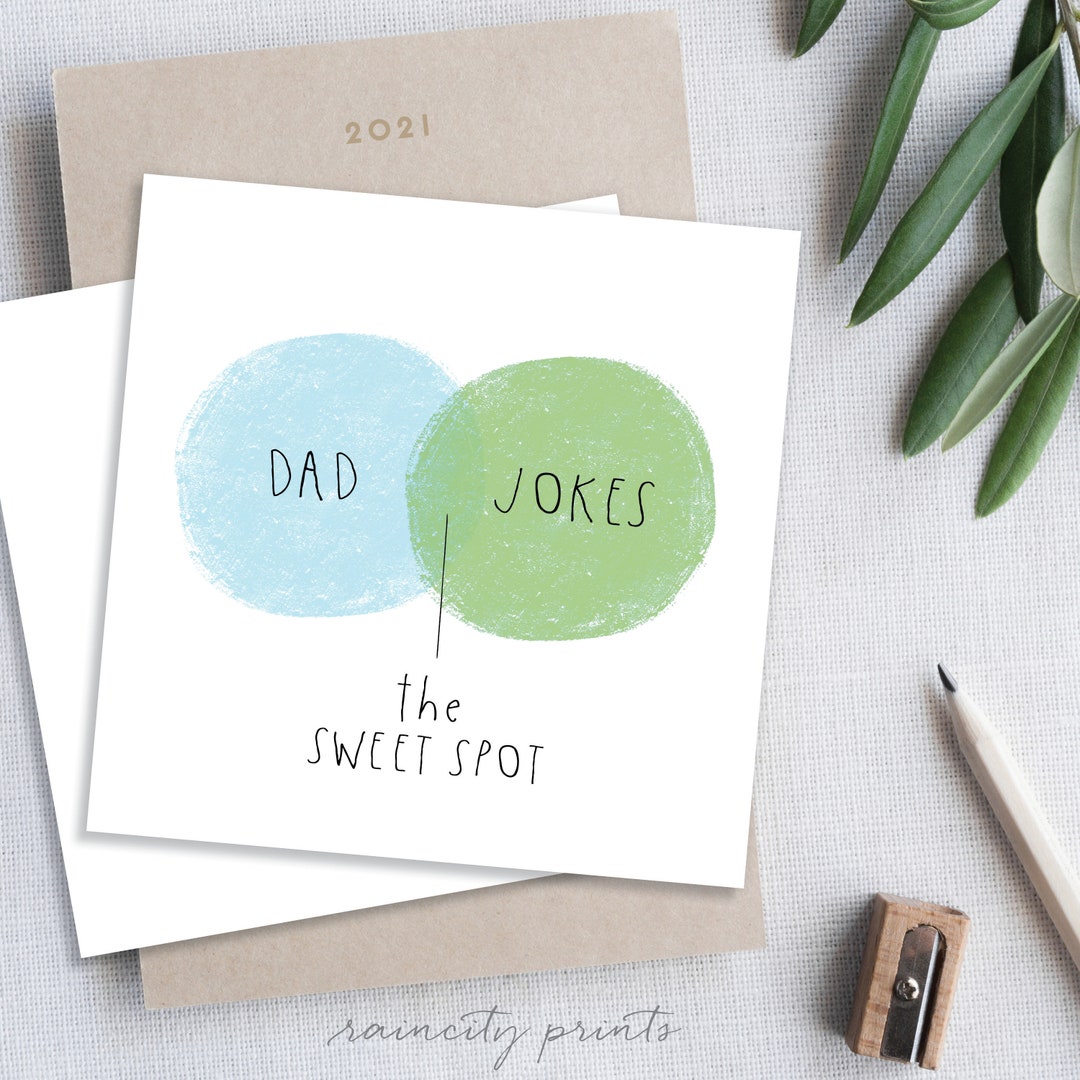Dad Jokes Fathers Day Card. Funny Fathers Day Birthday Card. Funny Dad ...