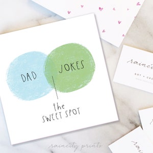 Dad Jokes Fathers Day Card. Funny Fathers Day Birthday Card. Funny Dad ...