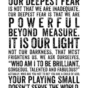 Inspirational Art. Powerful Beyond Measure Art Print. Marianne ...