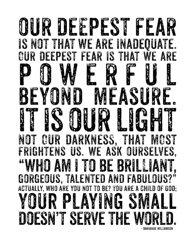 Inspirational Art. Powerful Beyond Measure Art Print. Marianne ...