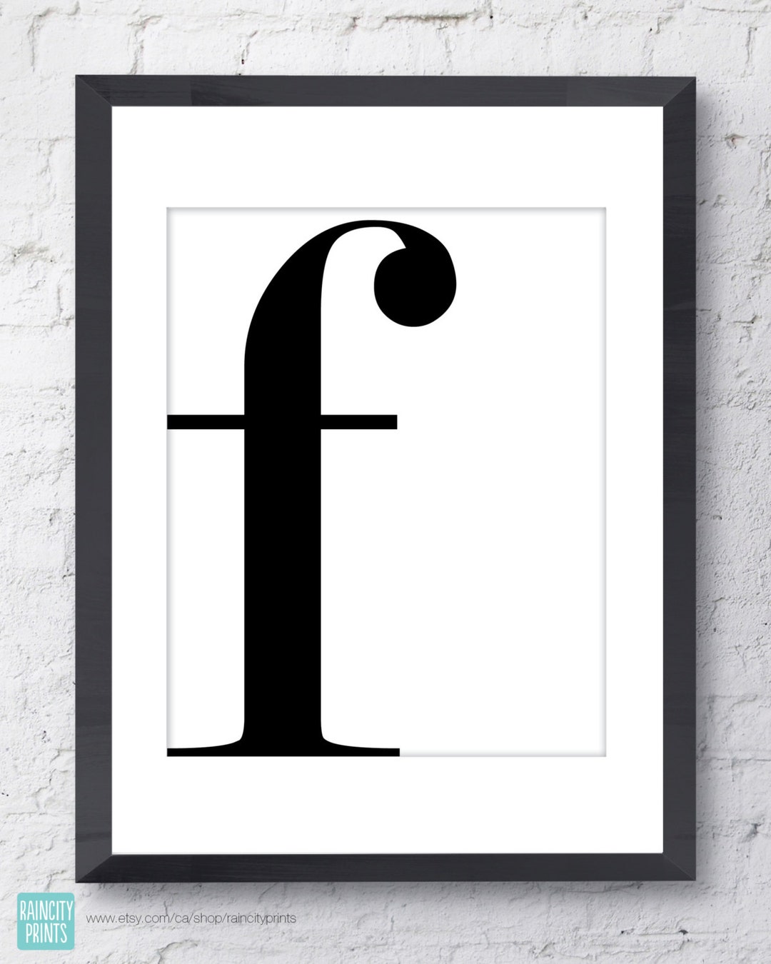 Modern Alphabet Art Print. Typographic Art. Mid Century Modern Wall Art ...