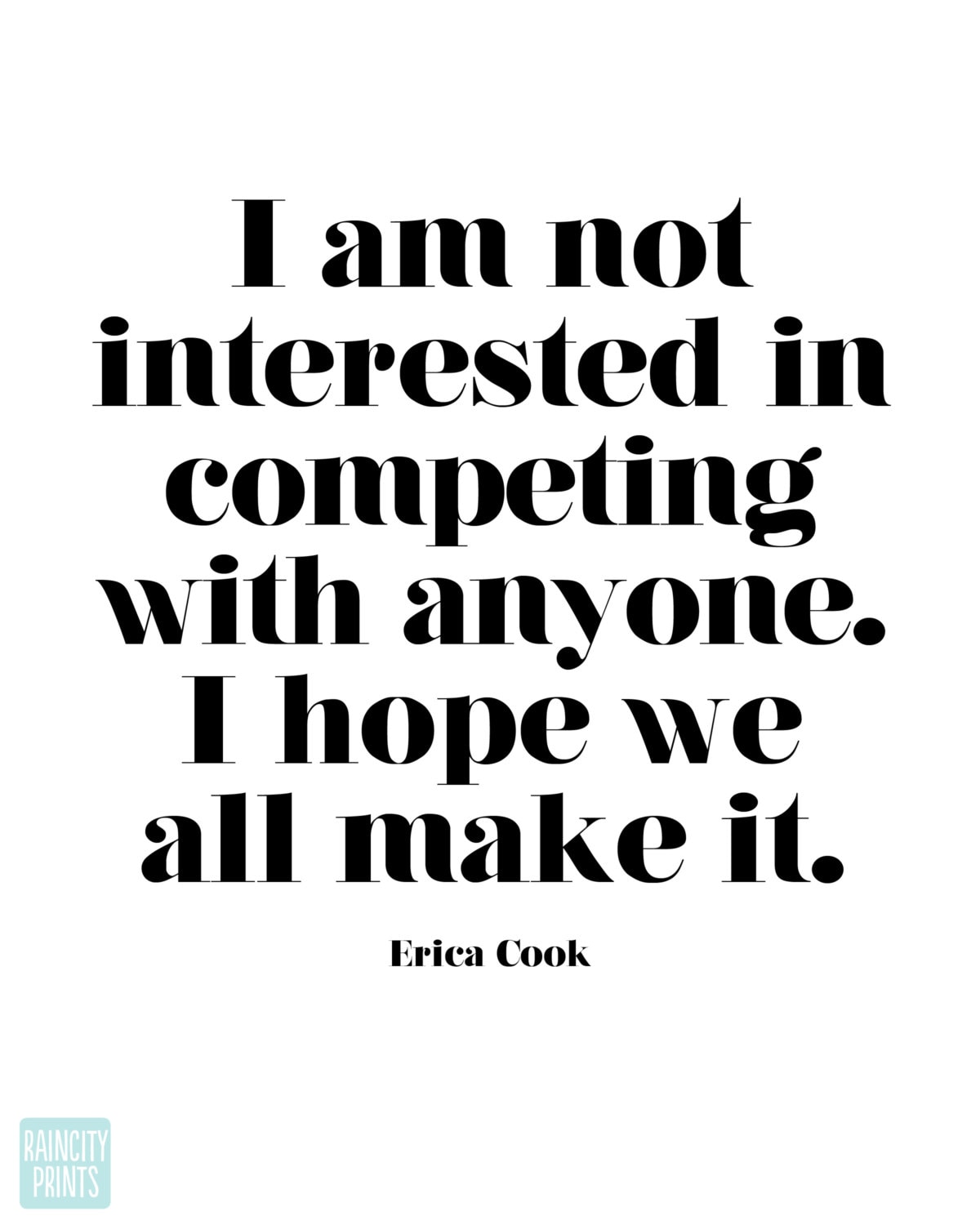 I Hope We All Make It Inspirational Art Print. Typographic - Etsy