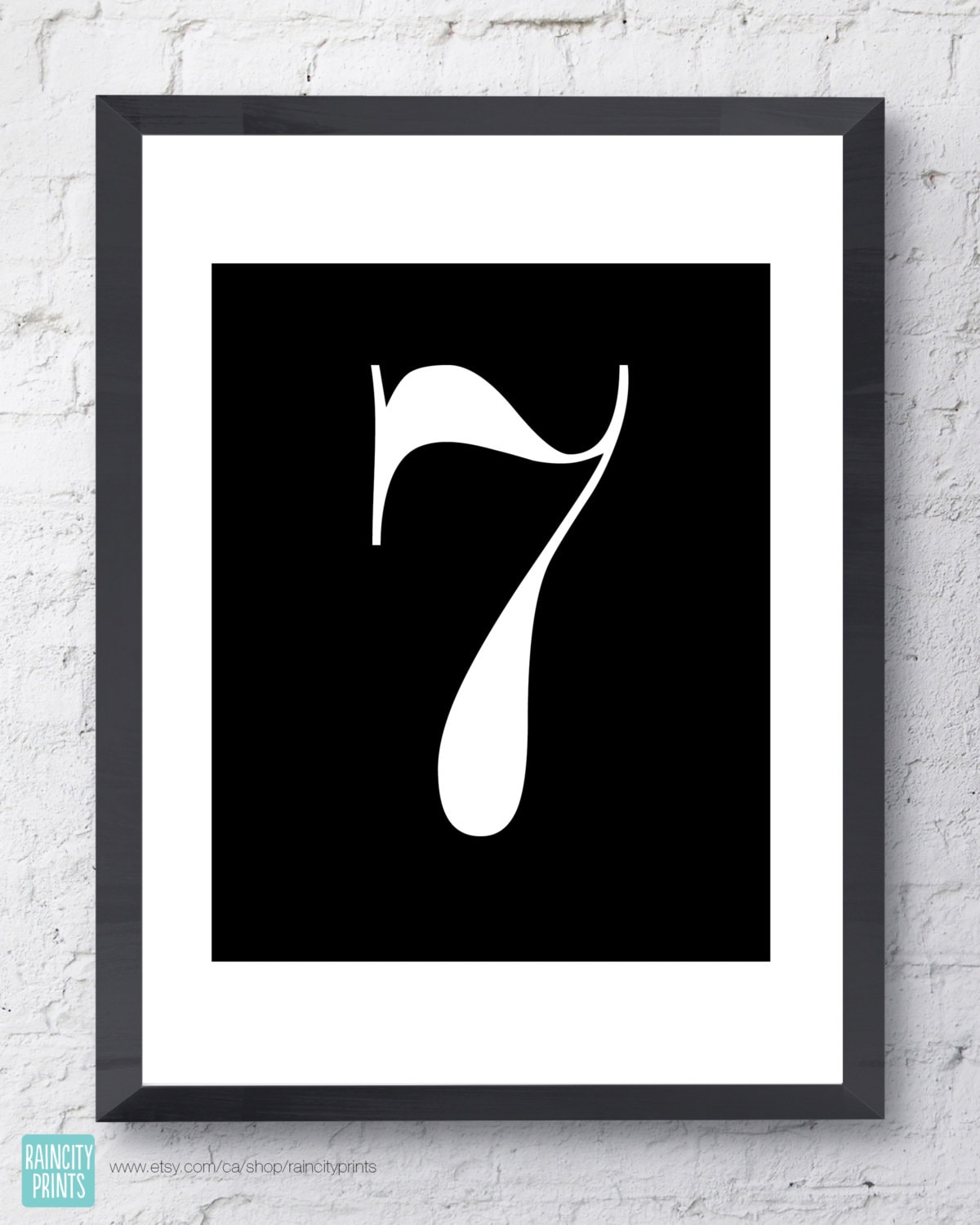 Number Art Print. Alphabet Art.typographic Art. Wedding Anniversary ...