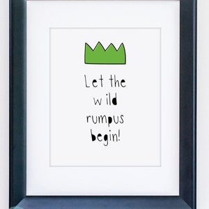 Let the Wild Rumpus Begin Nursery Decor. Where the Wild Things Are ...