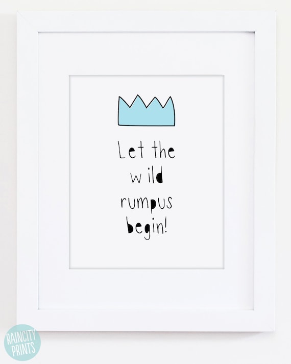 Let the Wild Rumpus Begin Nursery Decor. Where the Wild Things - Etsy