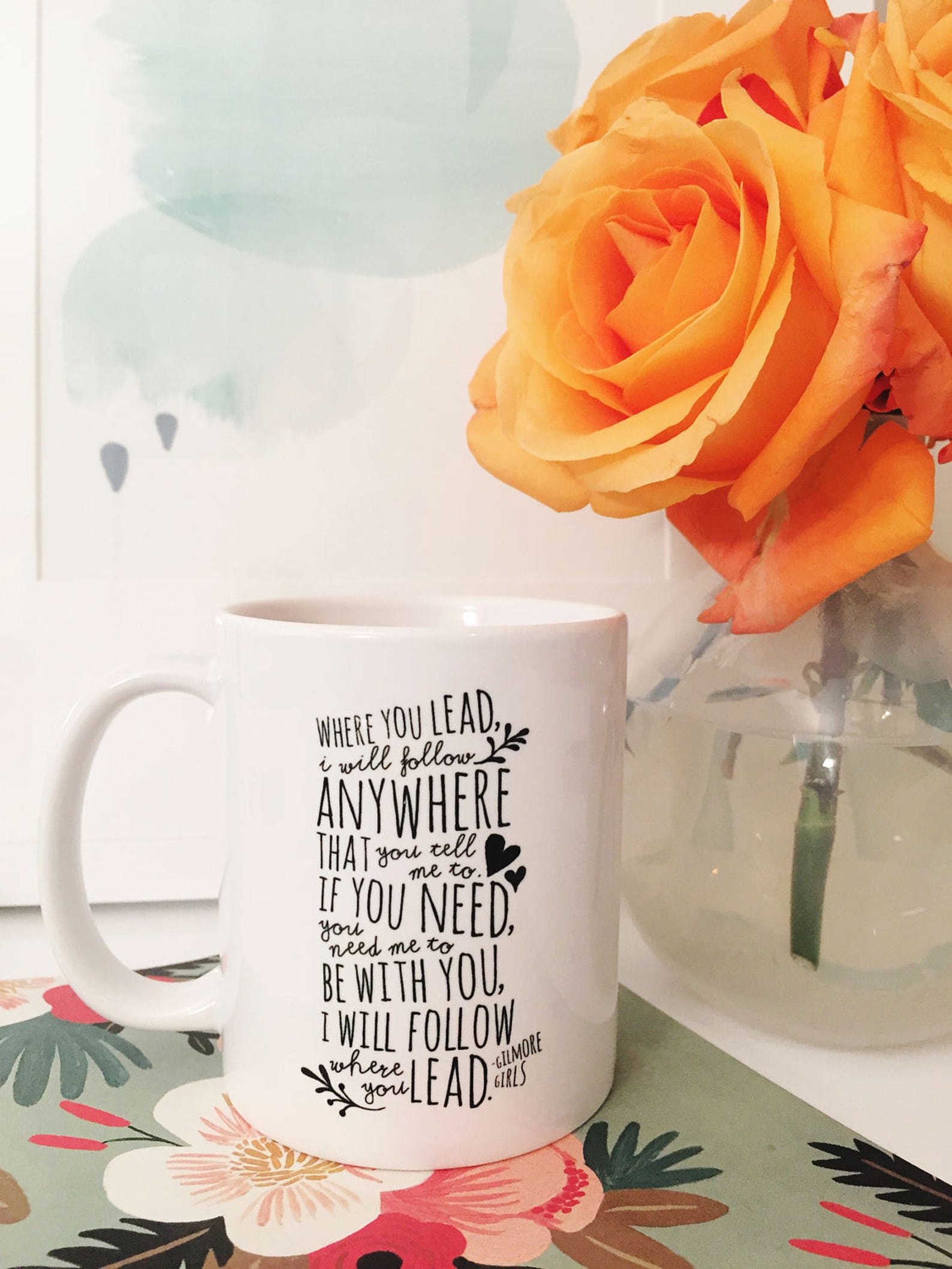 Gilmore Girls Where You Lead Theme Song Art Print. Carole King Song ...