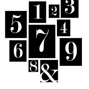 Number Art Print. Alphabet Art.typographic Art. Wedding Anniversary ...