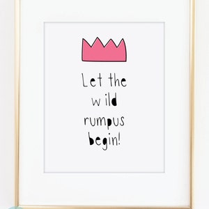 Let the Wild Rumpus Begin Nursery Decor. Where the Wild Things Are ...