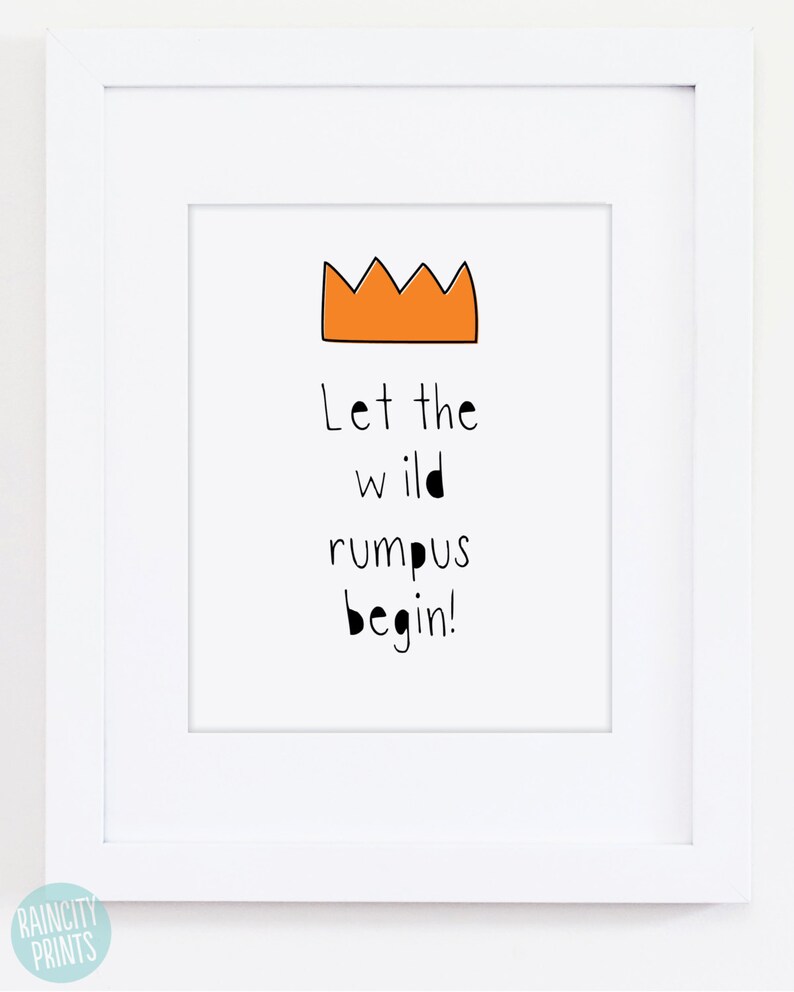 Let the Wild Rumpus Begin Nursery Decor. Where the Wild Things Are ...