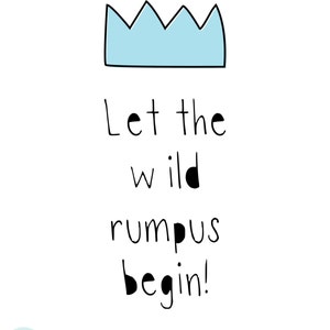 Let the Wild Rumpus Begin Nursery Decor. Where the Wild Things Are ...
