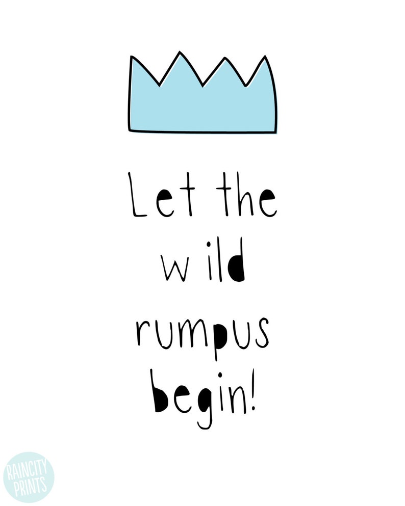 Let the Wild Rumpus Begin Nursery Decor. Where the Wild Things Are ...