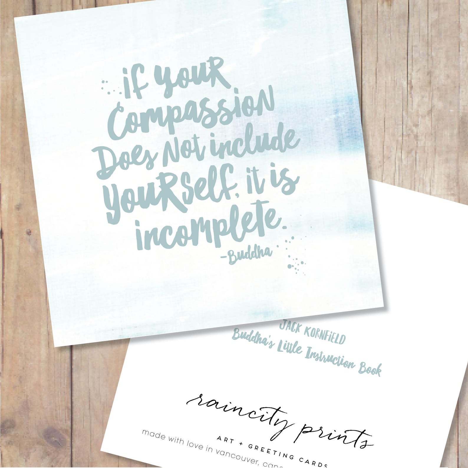 Buddha Card. Buddha Self Love Card. Buddha Compassion Valentines Day ...