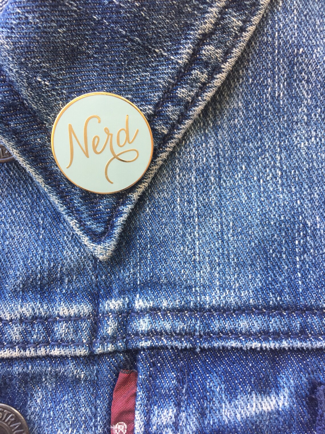 Nerd Enamel Pin. Gold Nerd Lapel Pin. Nerd Flair. Gold Hard - Etsy Canada