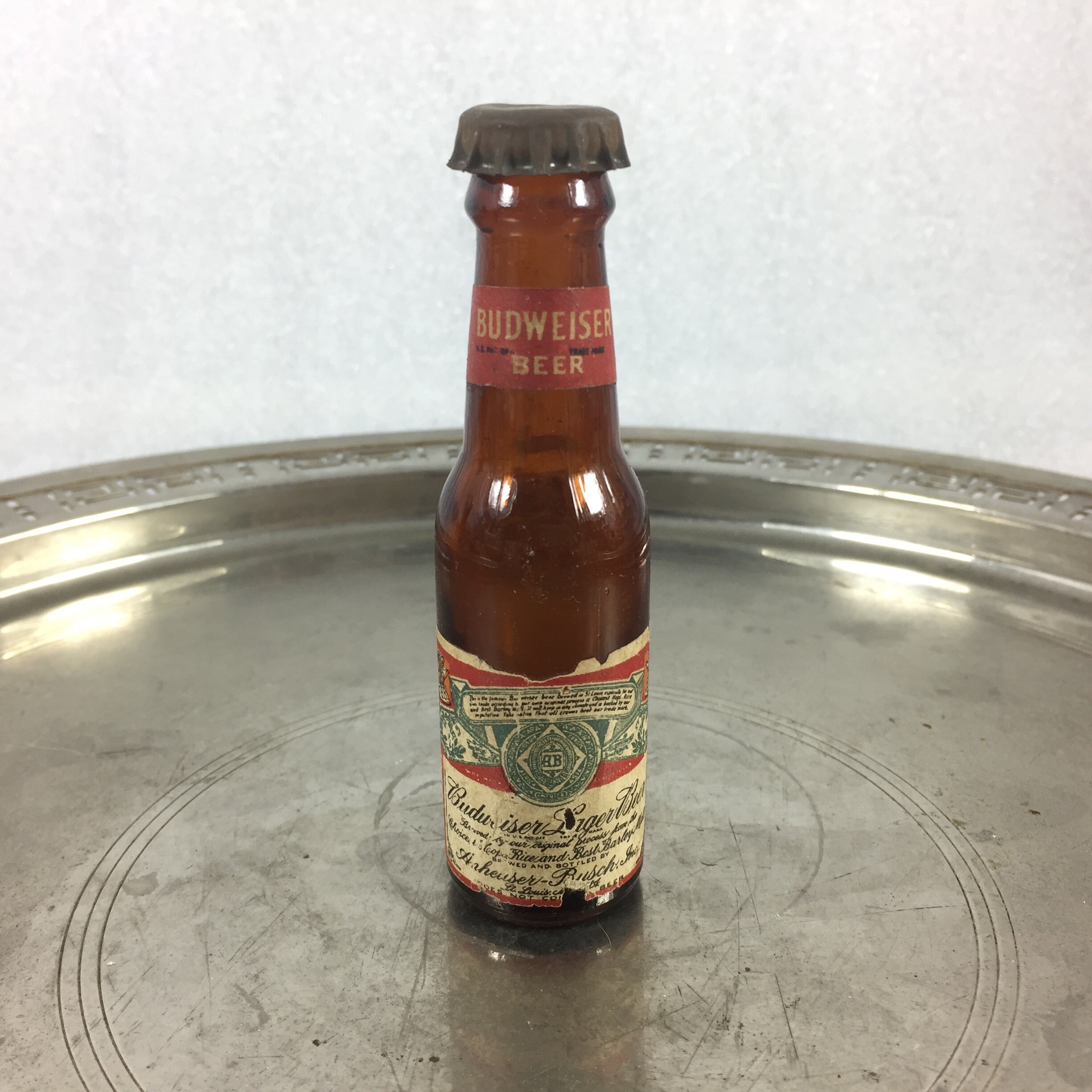 Miniature Budweiser Lager Beer Bottle — C1950s - Etsy UK