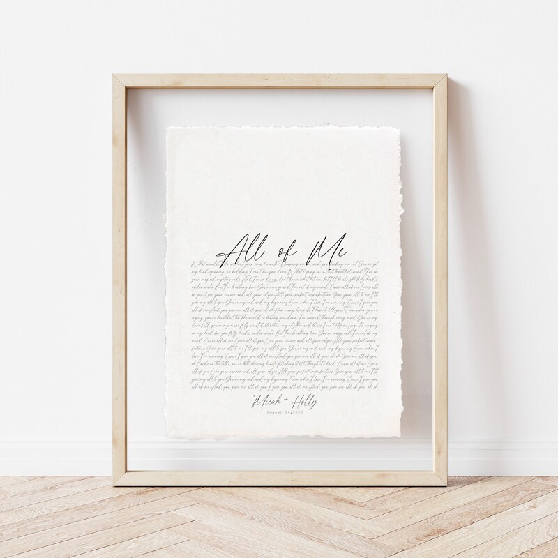 First Dance Lyrics Etsy