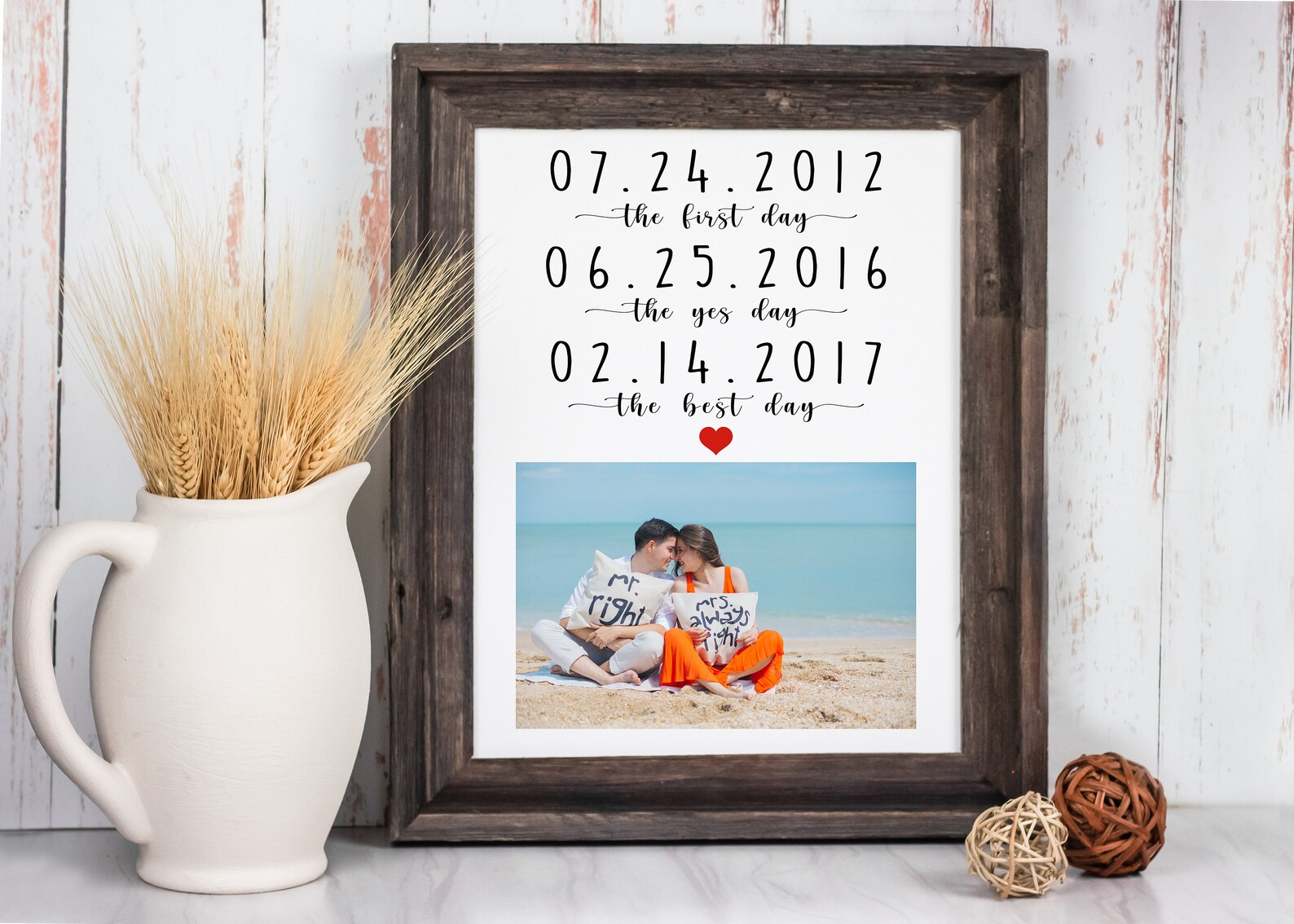 First Day Yes Day Best Day Sign Love Story Sign Special Dates - Etsy