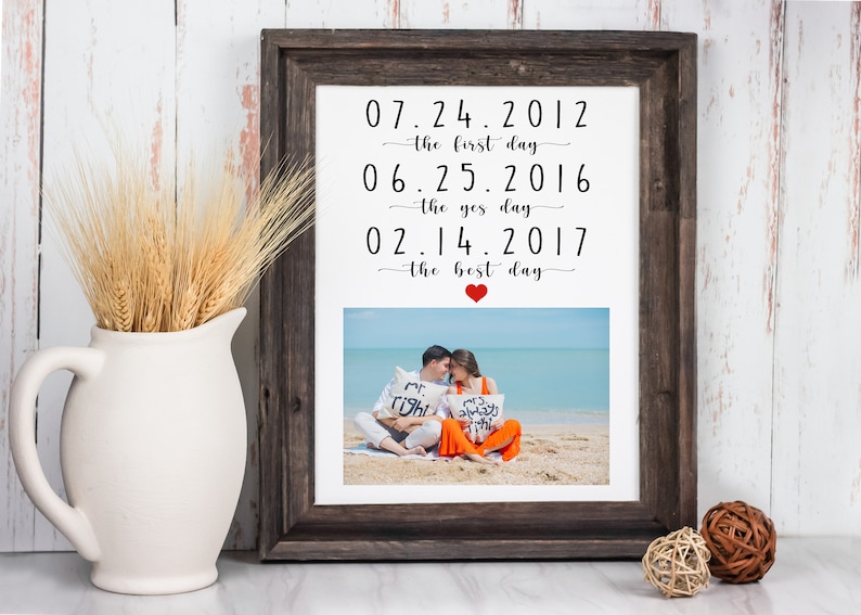 First Day Yes Day Best Day Sign Love Story Sign Special Dates - Etsy