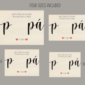 PAPA in Spanish ,father's Day Gift,fathers Day Handprint,diy Gift From ...