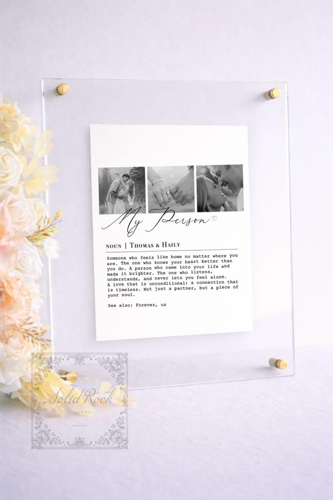 Personalized My Person Definition Print With Photo Collage, Custom ...